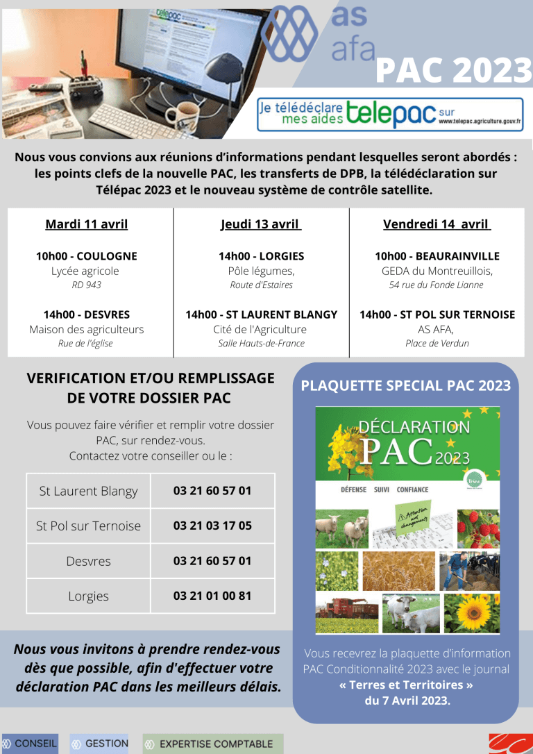 Campagne de déclaration PAC 2023