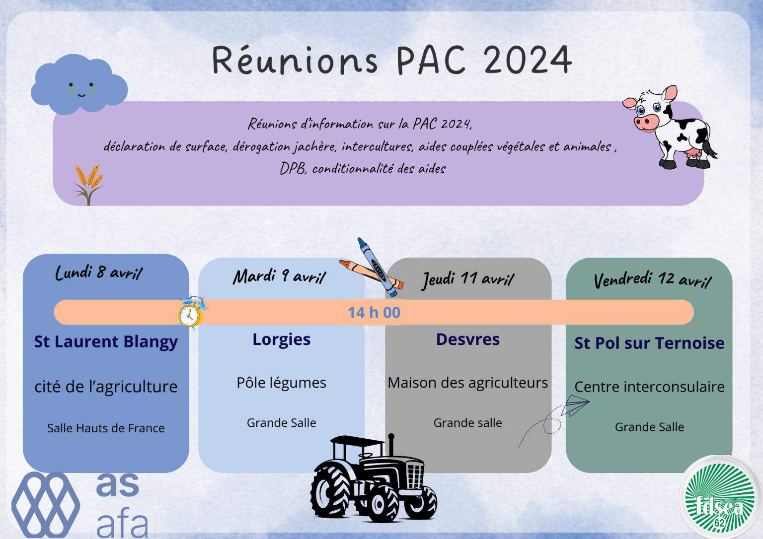 Déclaration PAC 2024 : Réunions d'information